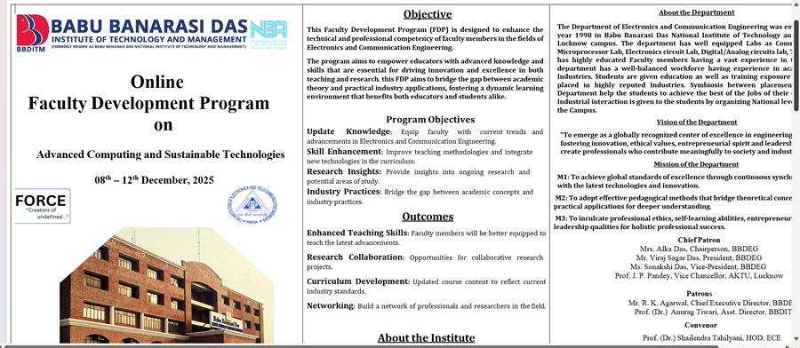 FDP Day 2 on “Artificial Intelligence in Cyber Security” | BBDITM